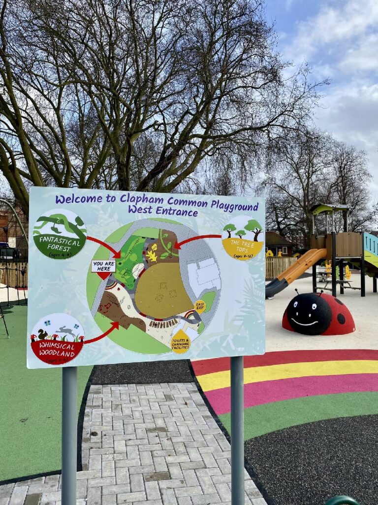 Clapham Common Play Area, Lambeth - Parques Infantiles Inclusivos